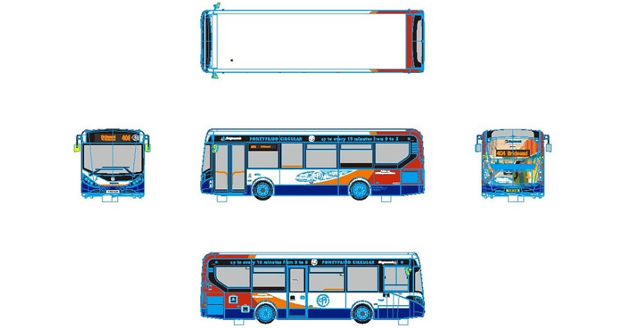 Omnidekka Models Enviro200 MMC Stagecoach Wales - Phillips Hobbies