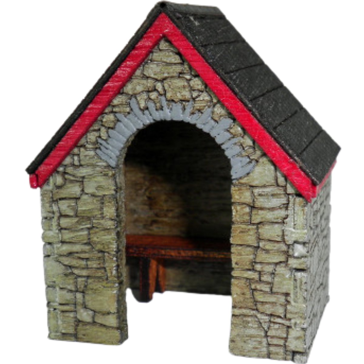 Ancorton Models OOBUS1 Stone Built Bus Stop - OO Gauge Model Kit ...