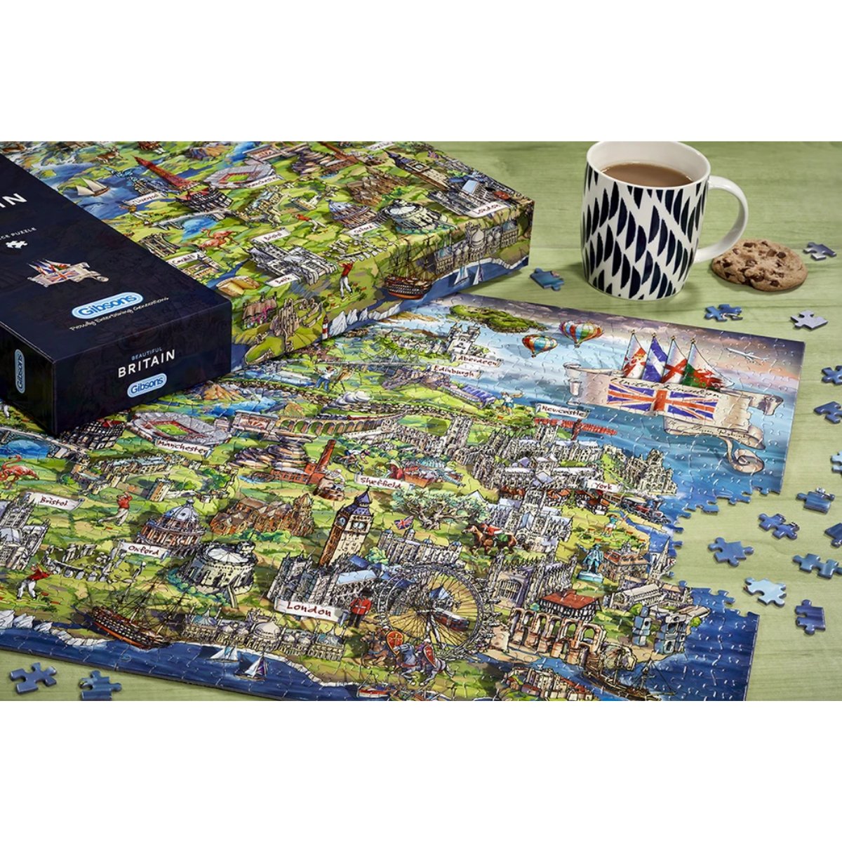 Gibsons Beautiful Britain Jigsaw Puzzle (1000 Pieces) - Phillips Hobbies