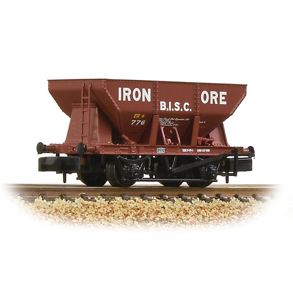 Graham Farish 24T Iron Ore Hopper 'B.I.S.C. Iron Ore' Red - N Gauge ...