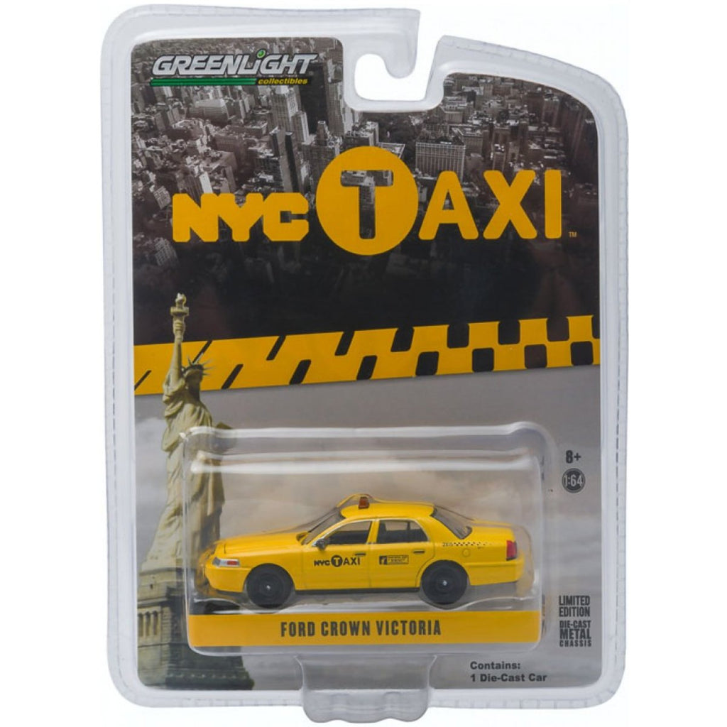 Greenlight 2011 Ford Crown Victoria NYC Taxi - 1:64 Scale - Phillips Hobbies