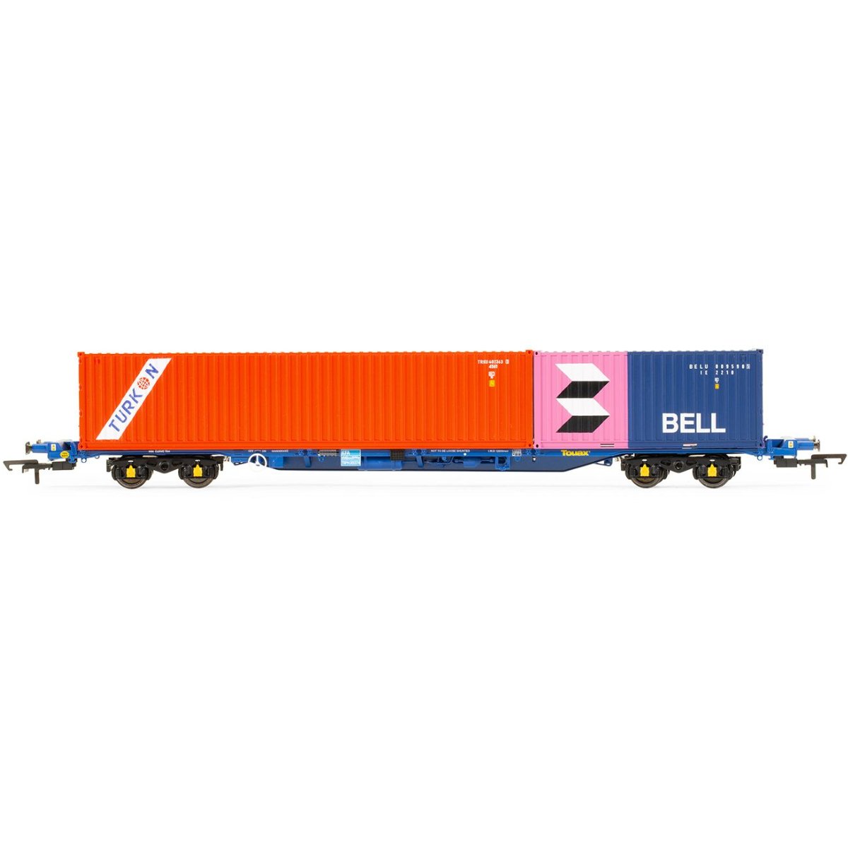 Hornby R60224 Touax, KFA Container Wagon with 2 Containers - OO Gauge ...