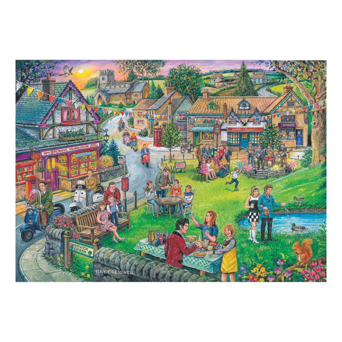 House of Puzzles Sixties Green BIG 250 Piece Jigsaw Puzzle - Phillips ...