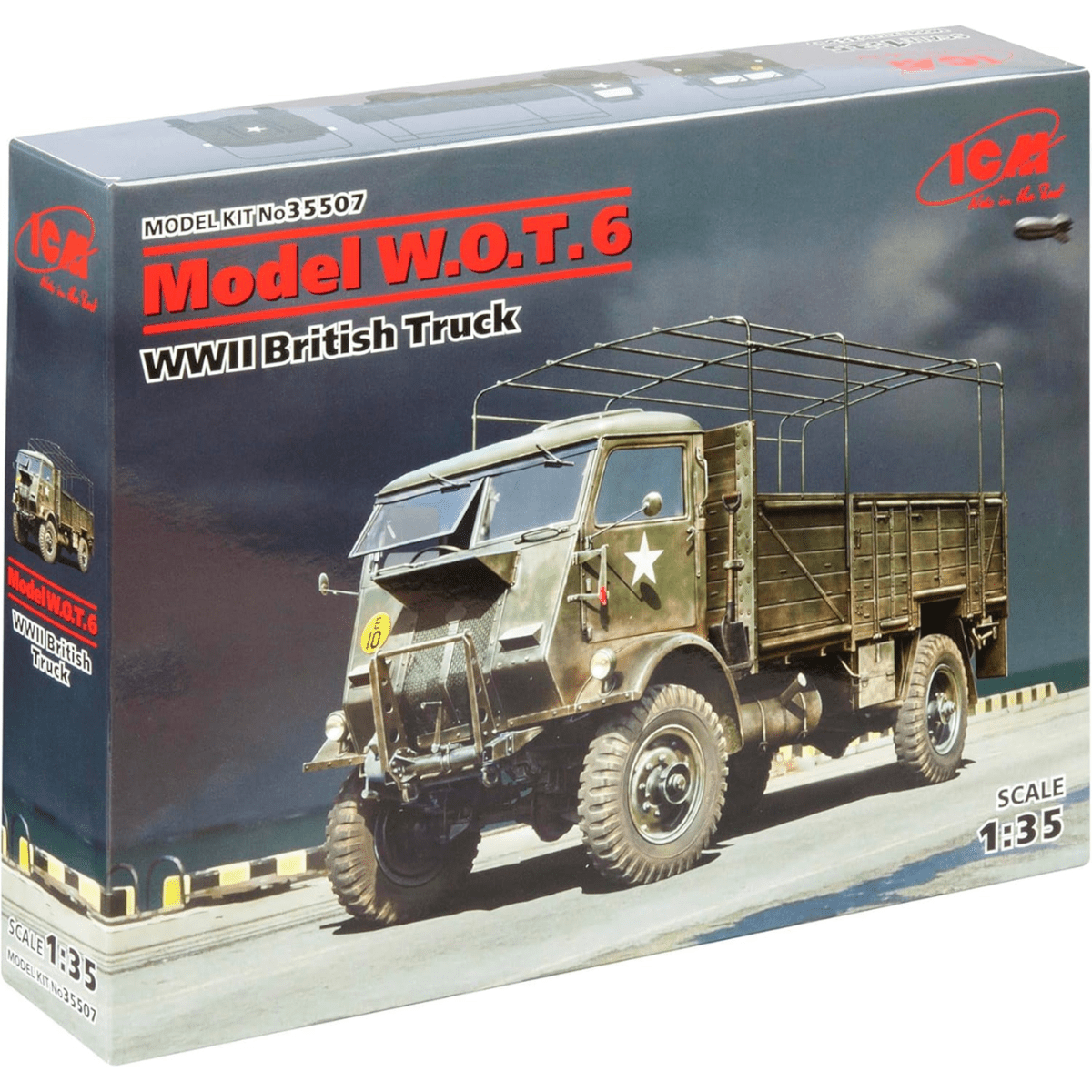 ICM Model 35507 W.O.T. 6, WWII British Truck Plastic Kit - 1:35 Scale ...
