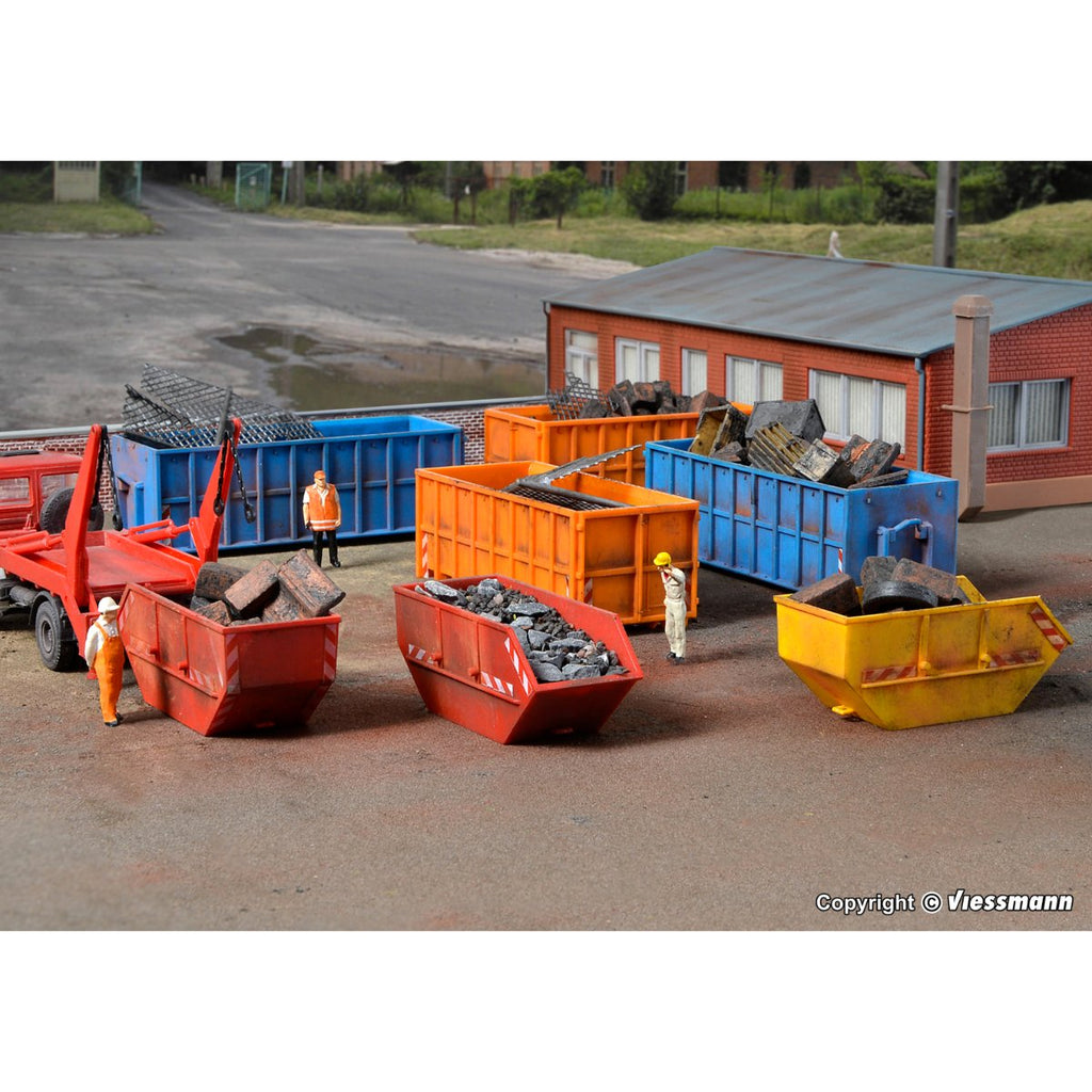Kibri 38648 Skip Containers Kit - HO / OO Gauge - Phillips Hobbies