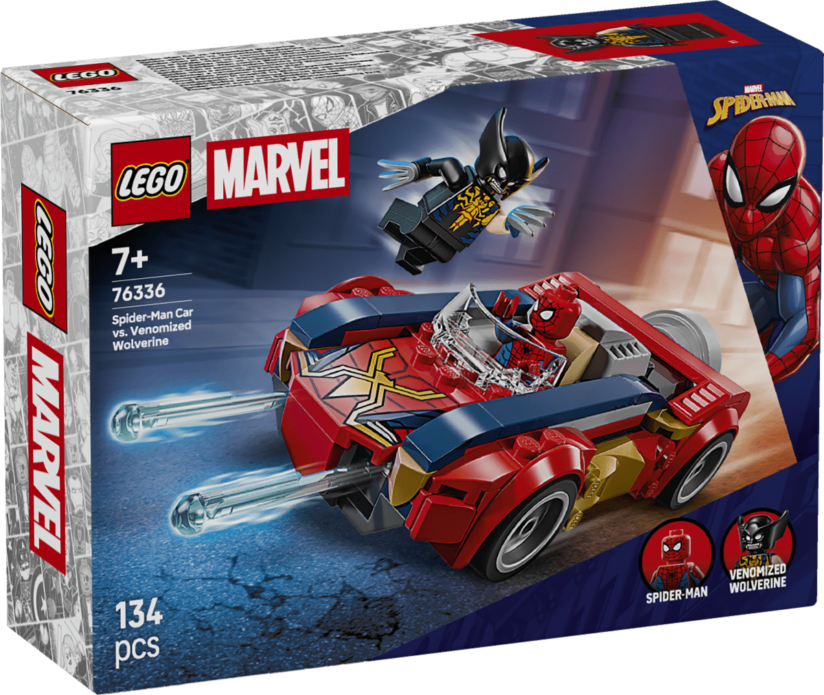 LEGO® Marvel Spider-Man Car vs. Venomized Wolverine 76336 - Phillips ...