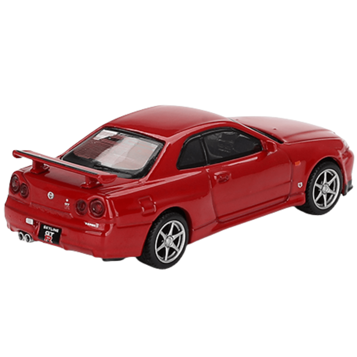 Mini GT Nissan Skyline GT-R (R34) V-Spec Active Red (RHD) - 1:64 Scale ...