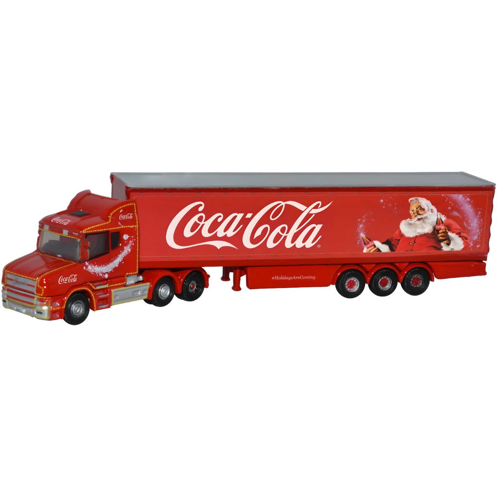 Oxford Diecast NTCAB007CC Coca Cola Xmas Scania T Cab Box Trailer - N ...