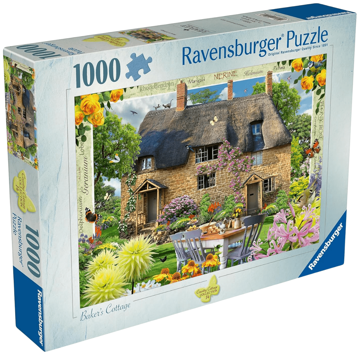 Ravensburger Country Cottage Baker's Cottage 1000 Piece Jigsaw Puzzle ...