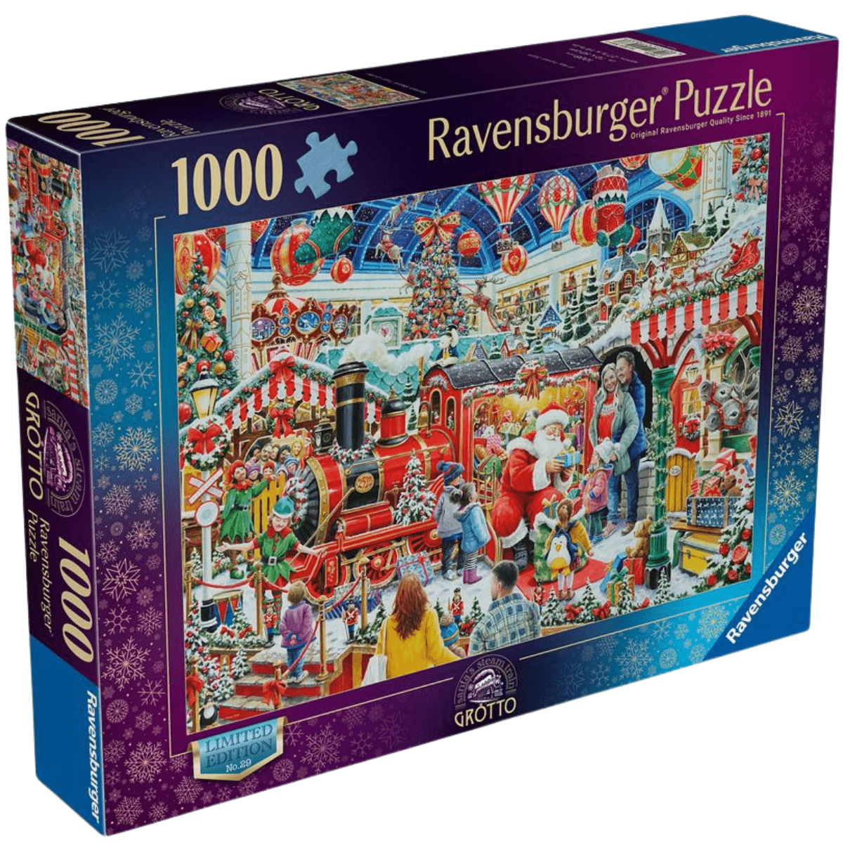 Ravensburger Santa's Steam Train Grotto 1000 Piece Jigsaw Puzzle ...