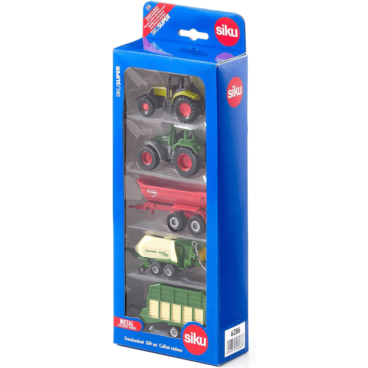 Siku 6286 5 Agricultural Vehicles Tractor & Trailer Gift Set Toy Model ...