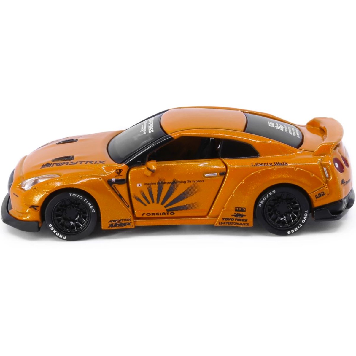 Tiny Models Nissan GTR Orange (1:64 Scale) - Phillips Hobbies