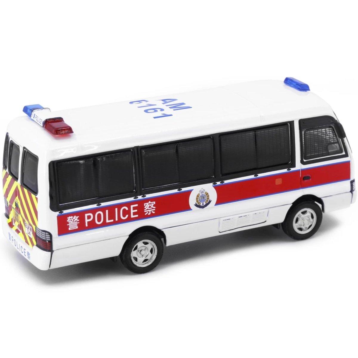 Tiny Models Toyota Coaster Police PTU - With Mesh Window Shields (1:76 ...